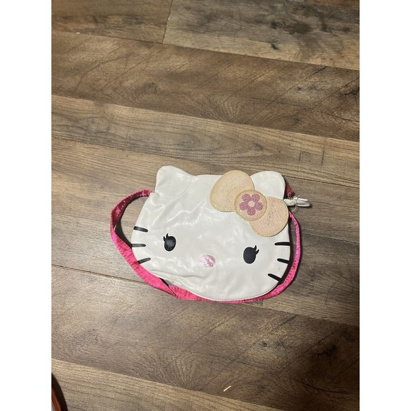 Unbranded | Accessories | Vintage 9s Hello Kitty Face White Vinyl Faux ...